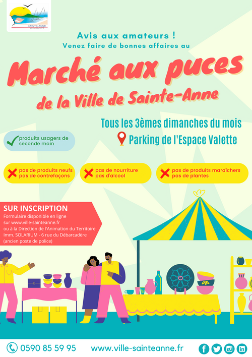 MARCHÉ AUX PUCES DE VALETTE : fonctionnement, tarification et modalités... - Sainte-Anne